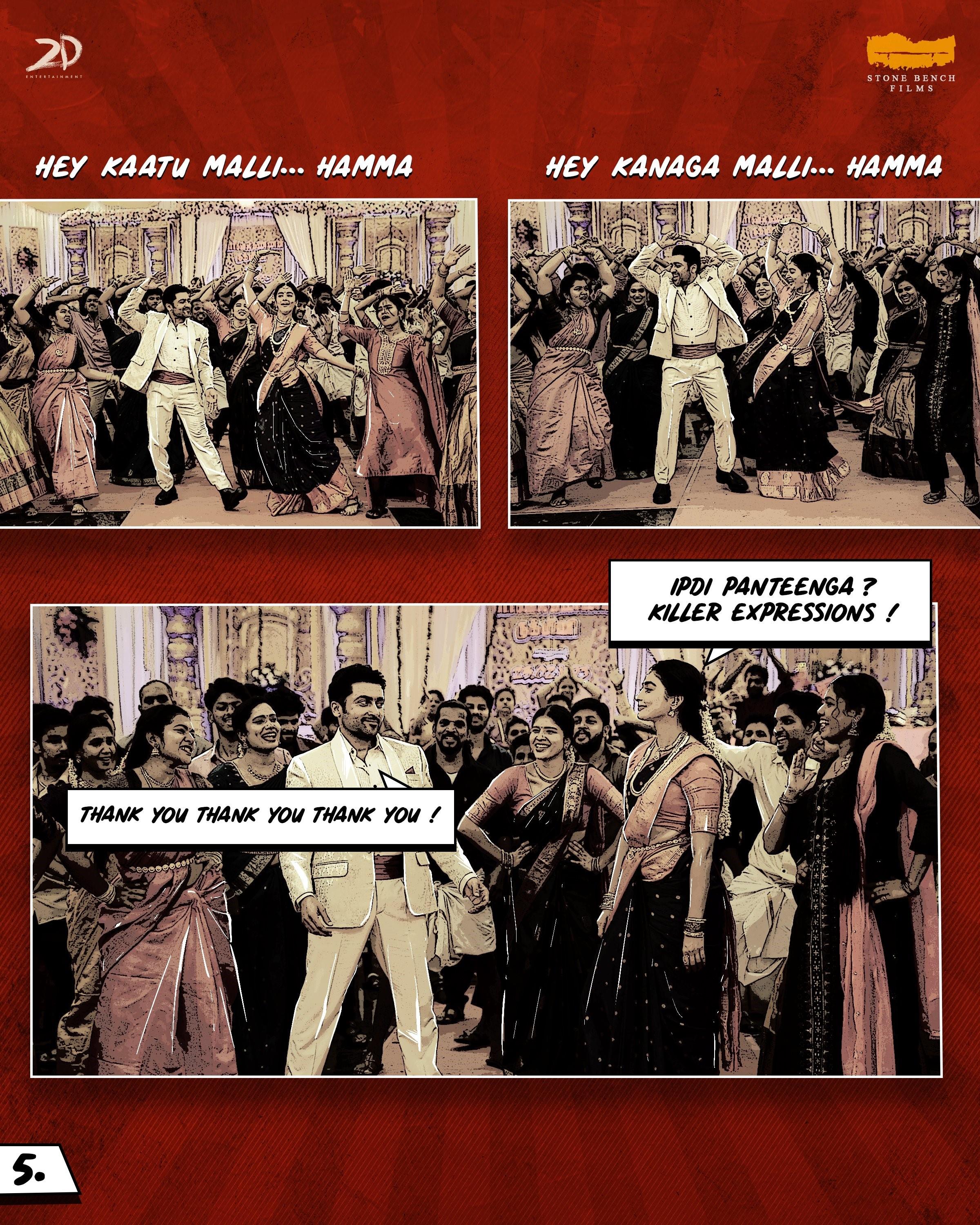 Retro BTS Comic Ep 9: Suriya, Pooja Hegde, & Kanimaa rehearsals Tamil Movie, Music Reviews and News